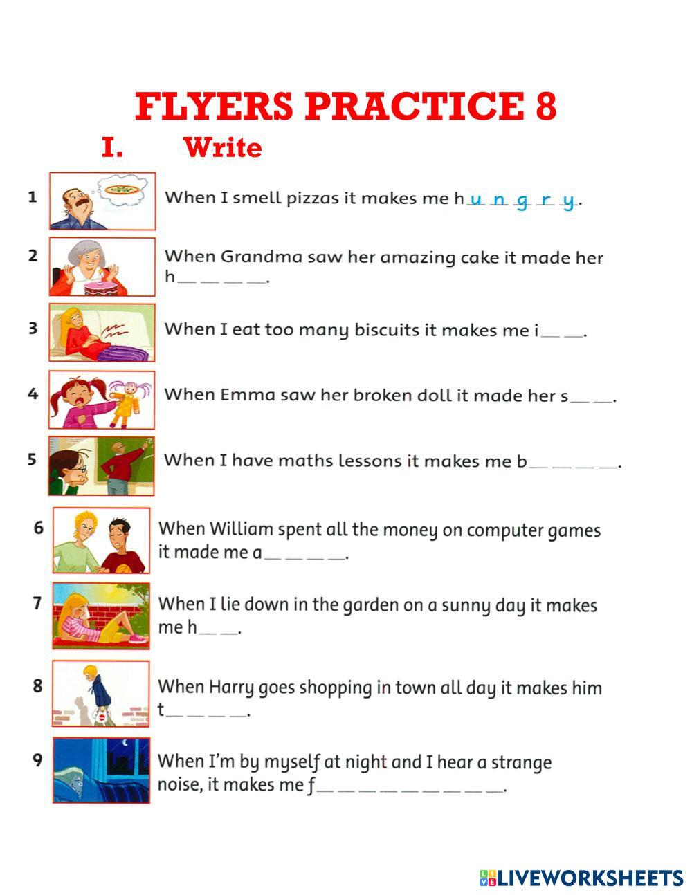 FLYERS PRACTICE… | English Language Worksheets | 8332280
