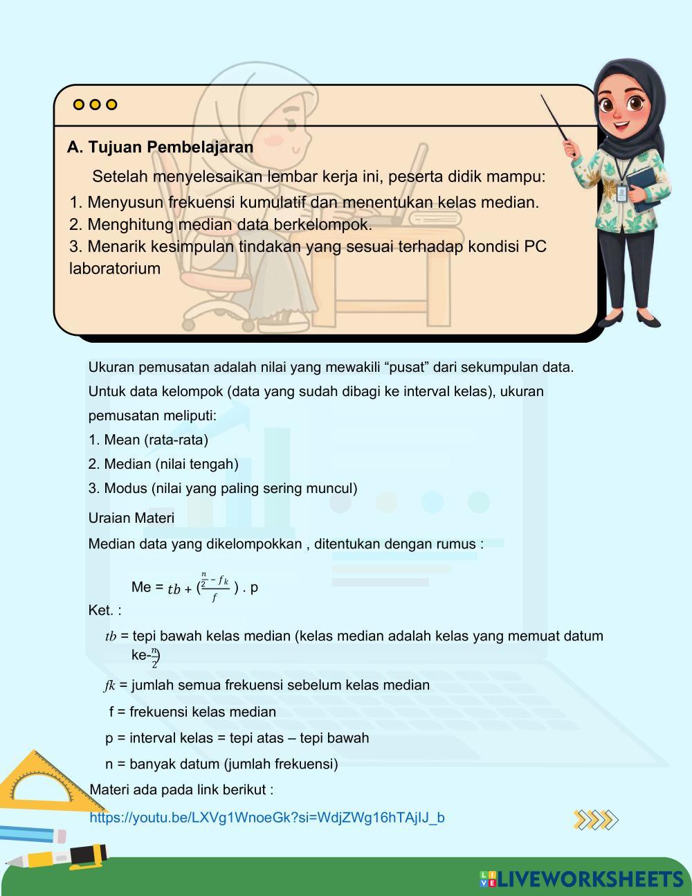 E-LKPD STATISTI… | Math Worksheets | 8333262