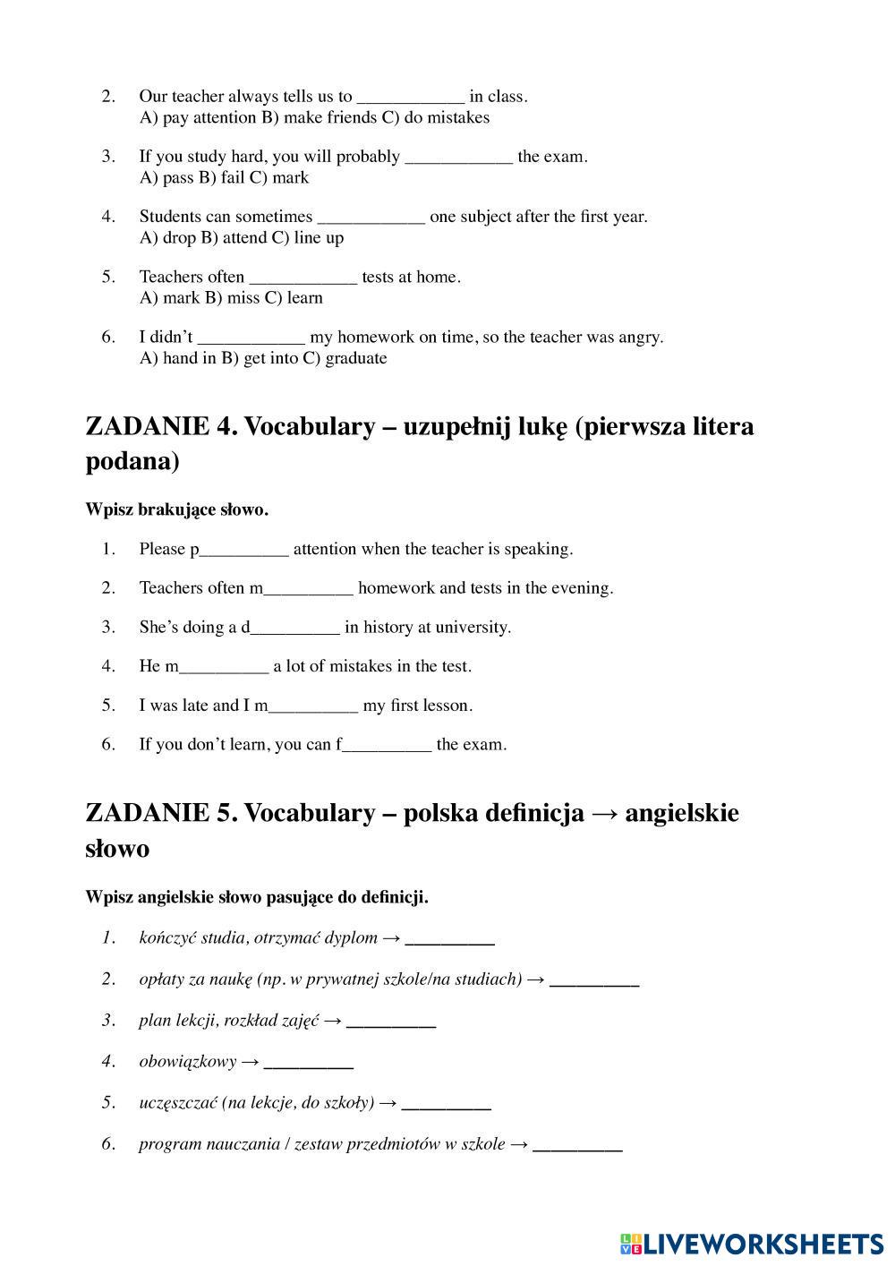 f2u5 | English Language Worksheets | 8333425
