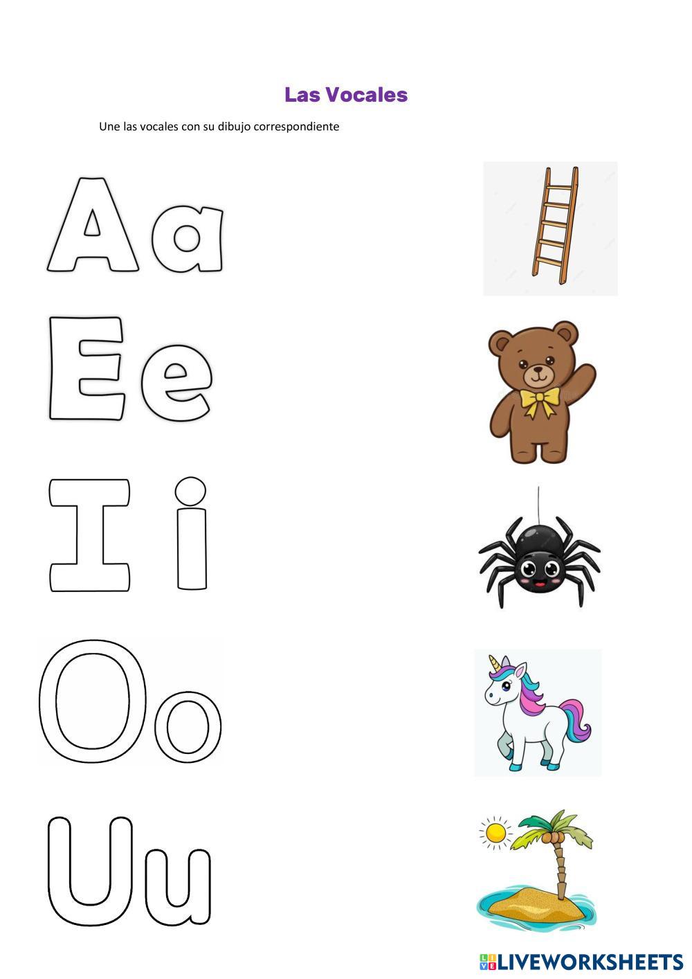 Las Vocales | English Language Worksheets | 8333992