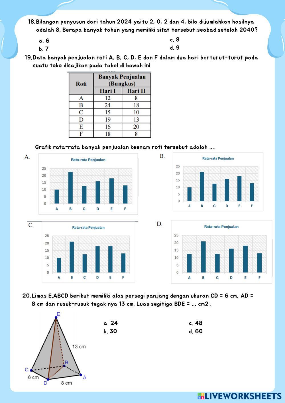TRY OUT EGO | Math Worksheets | 8334215