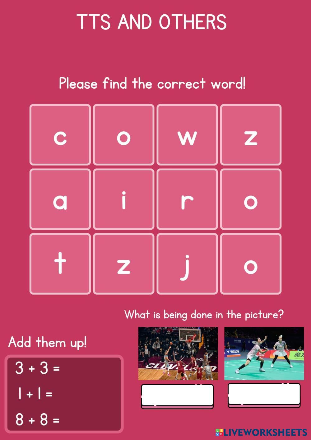 TTS | English Language Worksheets | 8334246