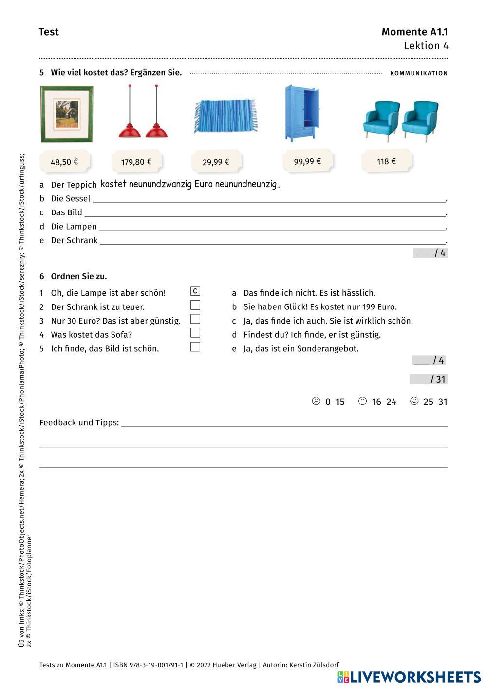 HA zu M2-L4 | English Language Worksheets | 8334256