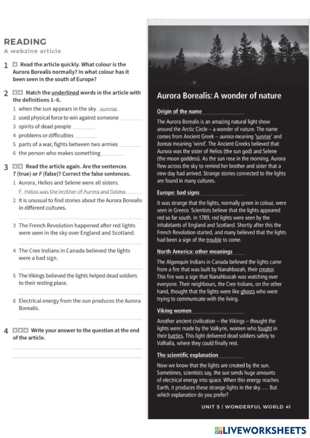 OwnIt 4 WB pg 41 | English Language Worksheets | 8335182