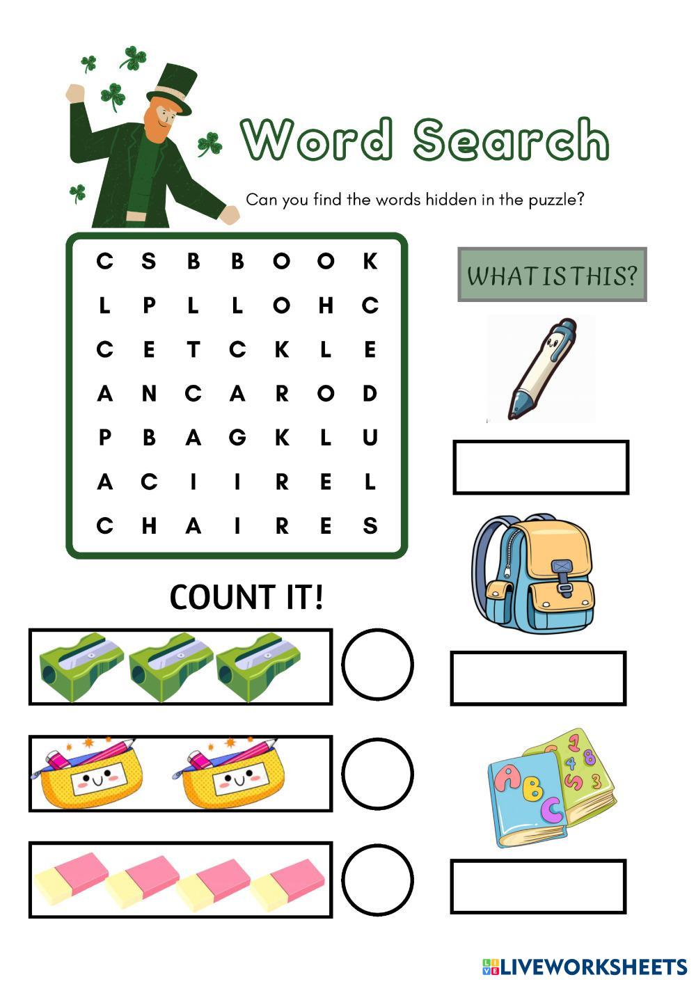 word search and… | English Language Worksheets | 8335264
